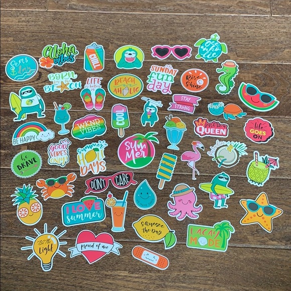 kelzposh | Accessories | Summer Vsco Girl Sticker Pack | Poshmark